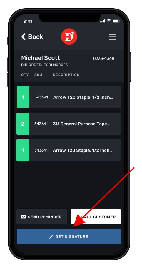 Pick N Pack App: In-Store Inventory Online Order Process (Pull Tab)